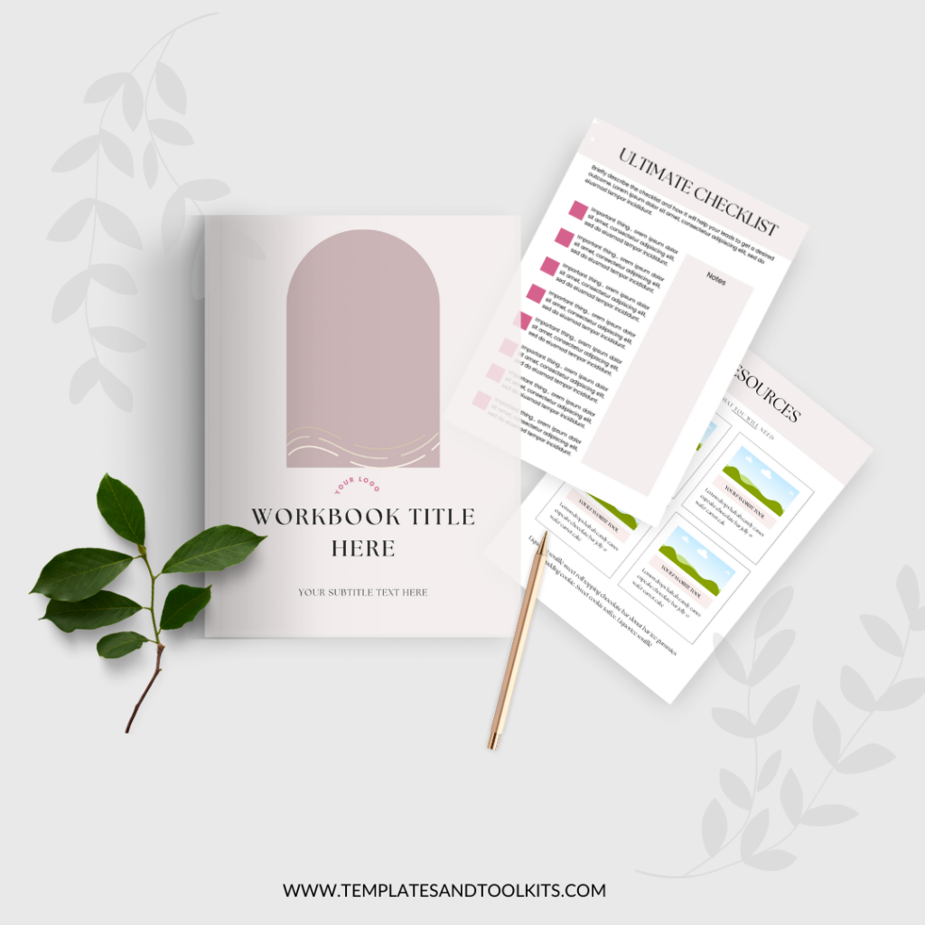 50 Pages Canva Ebook and Workbook Template - Templates and Toolkits