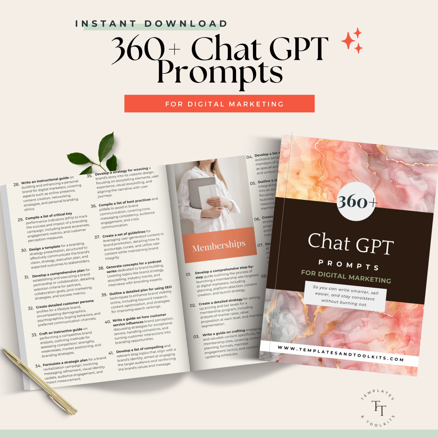 360 + Chat GPT Prompt For Digital Marketing - Templates and Toolkits
