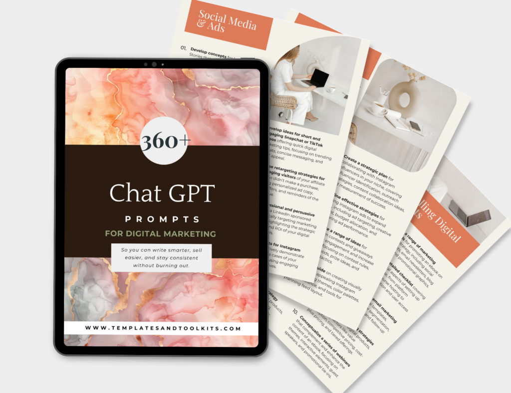 360 + Chat GPT Prompt For Digital Marketing - Templates and Toolkits