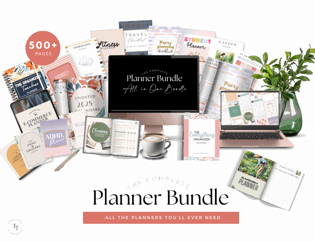 The Complete Planner Bundle - Templates and Toolkits