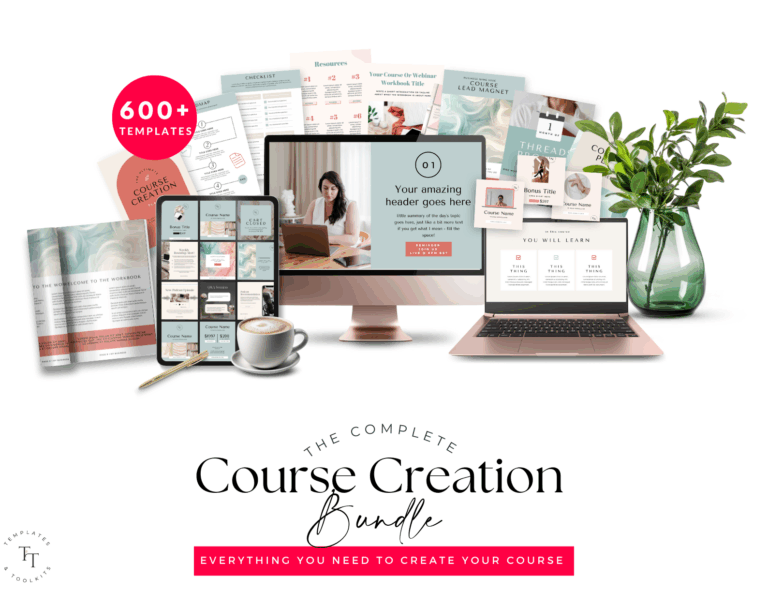 The Complete Course Creator Toolkit Bundle - Templates and Toolkits